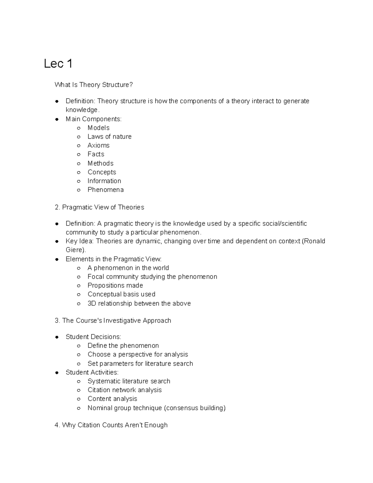 BIOB50 - Lecture Notes on Theory Structure and Population Dynamics ...