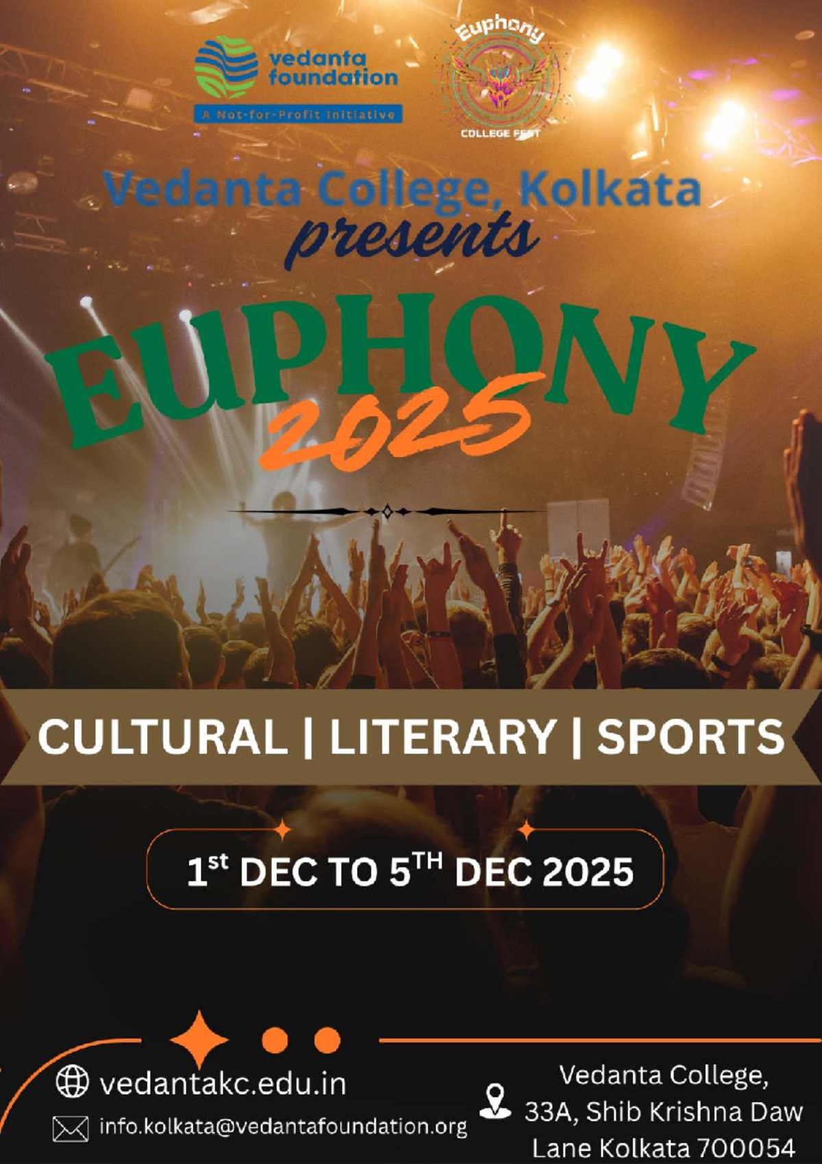 Euphony Cultural & Literary Fest 2025 - Vedanta College Events - Studocu