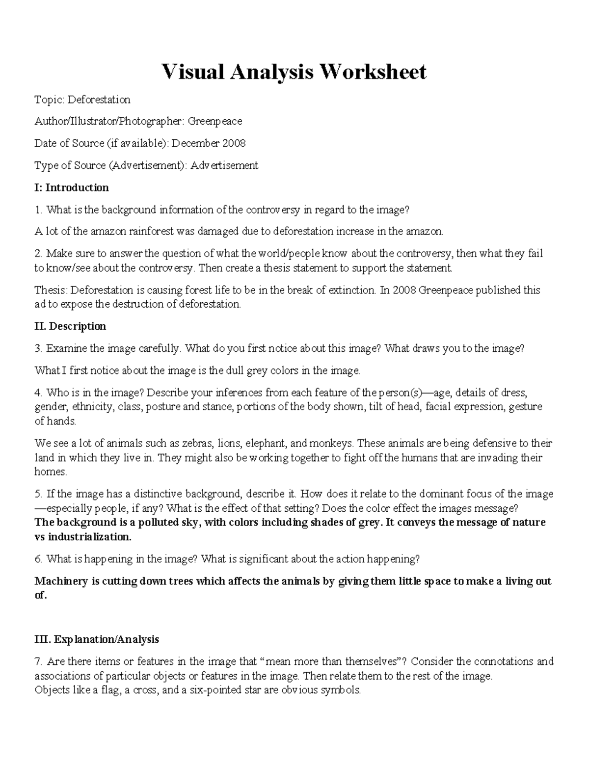 Forest for life - Visual analysis assignment. - Visual Analysis ...