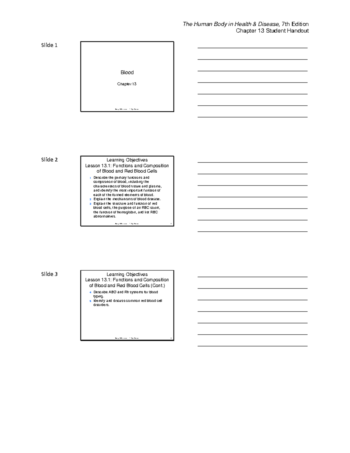 Chapter 013 - blank homework assignments - Chapter 13 Student Handout ...