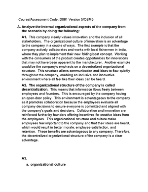 D253 Task 1 - Passed - D253 Task 1 1. I have used my strength of ...