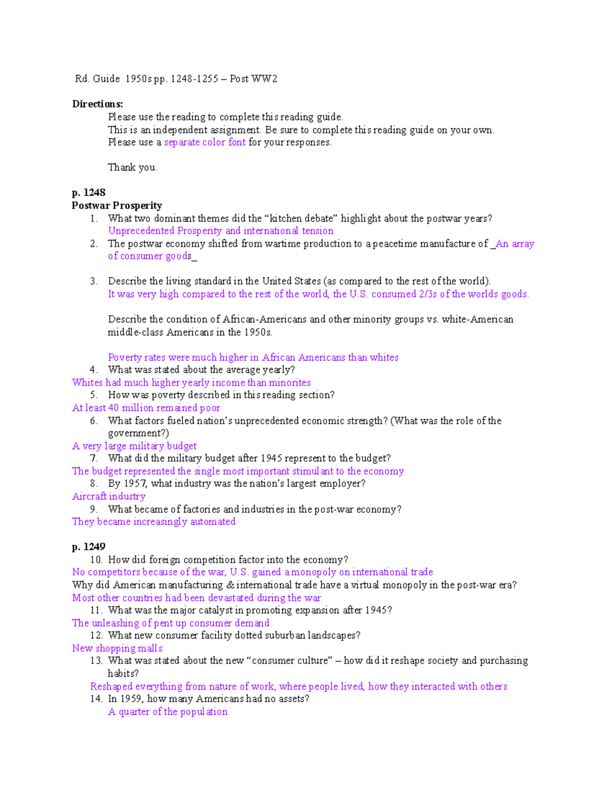 Luke Drummond - AP Rd. Guide 1950s pp. 1248-1255 – Post WW2 (Tindall ...