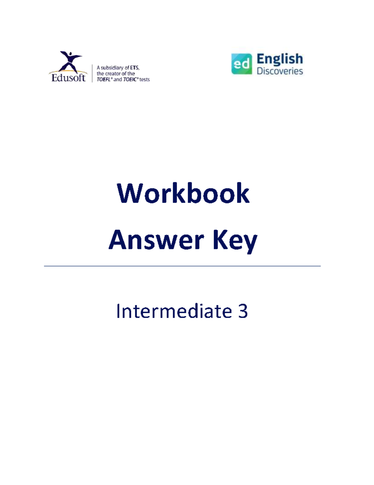 Intermediate 3 - Workbook answer keys 8 units - Final - Workbook Answer ...
