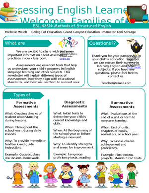 [Solved] A secondgrade student Ana is a recent arrival English learner ...