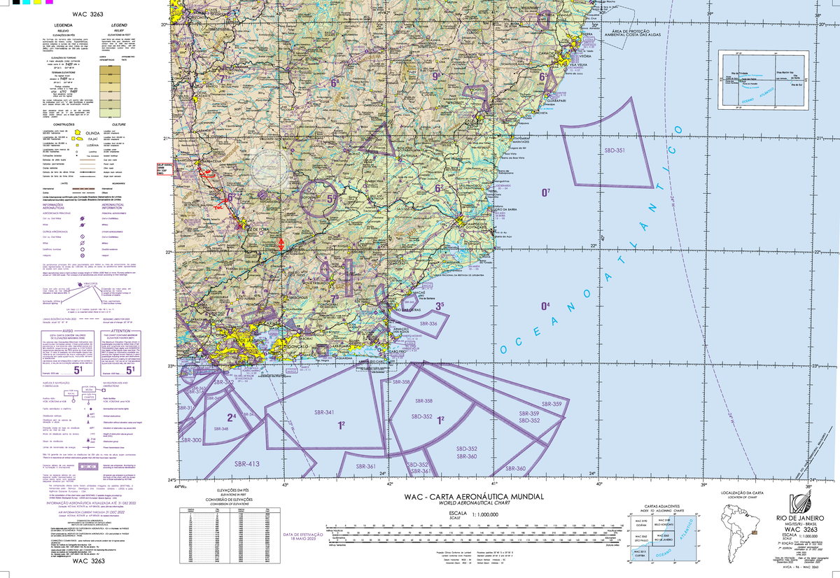 World Aeronautical Chart (WAC) for Rio de Janeiro - May 2023 - Studocu