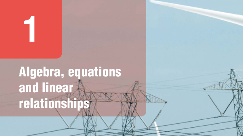Algebra, Equations, and Linear Relationships: Year 10 & 10A Study Guide ...