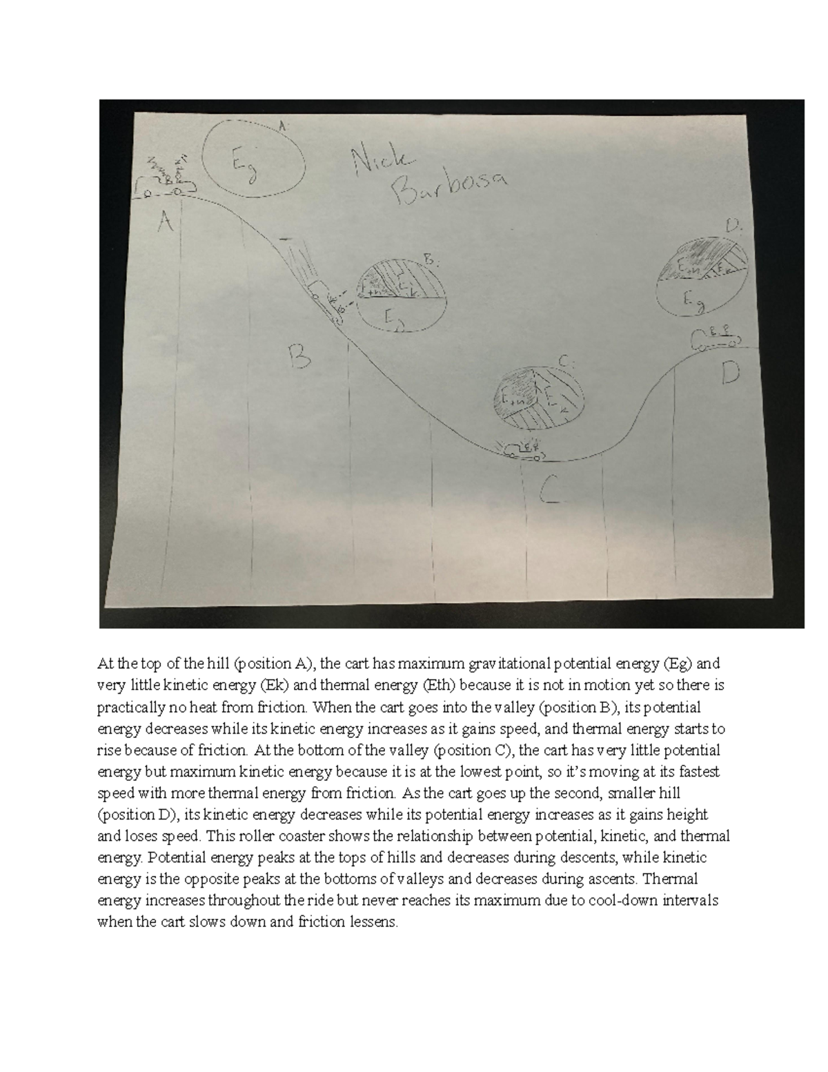 Project Modeling: Conservation of Energy in Roller Coasters - Studocu