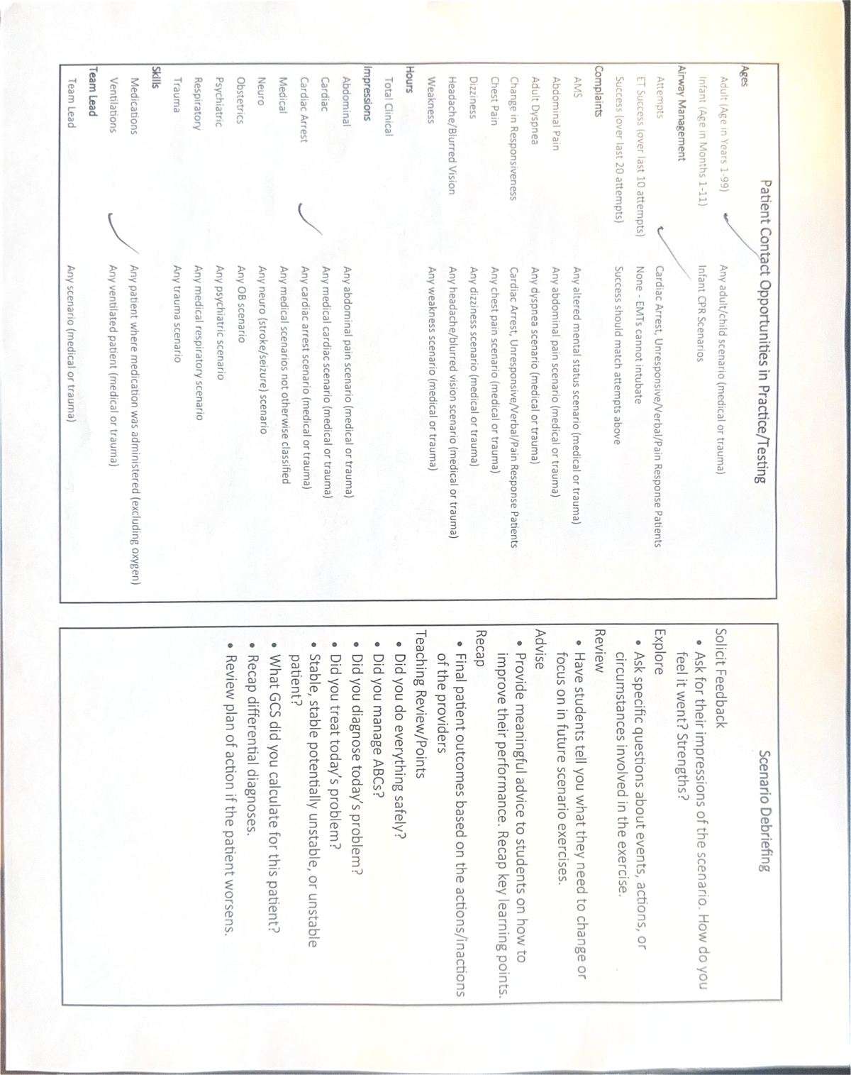 Unreliable P 2 - emt - Patient Contact Opportunities in Scenario ...