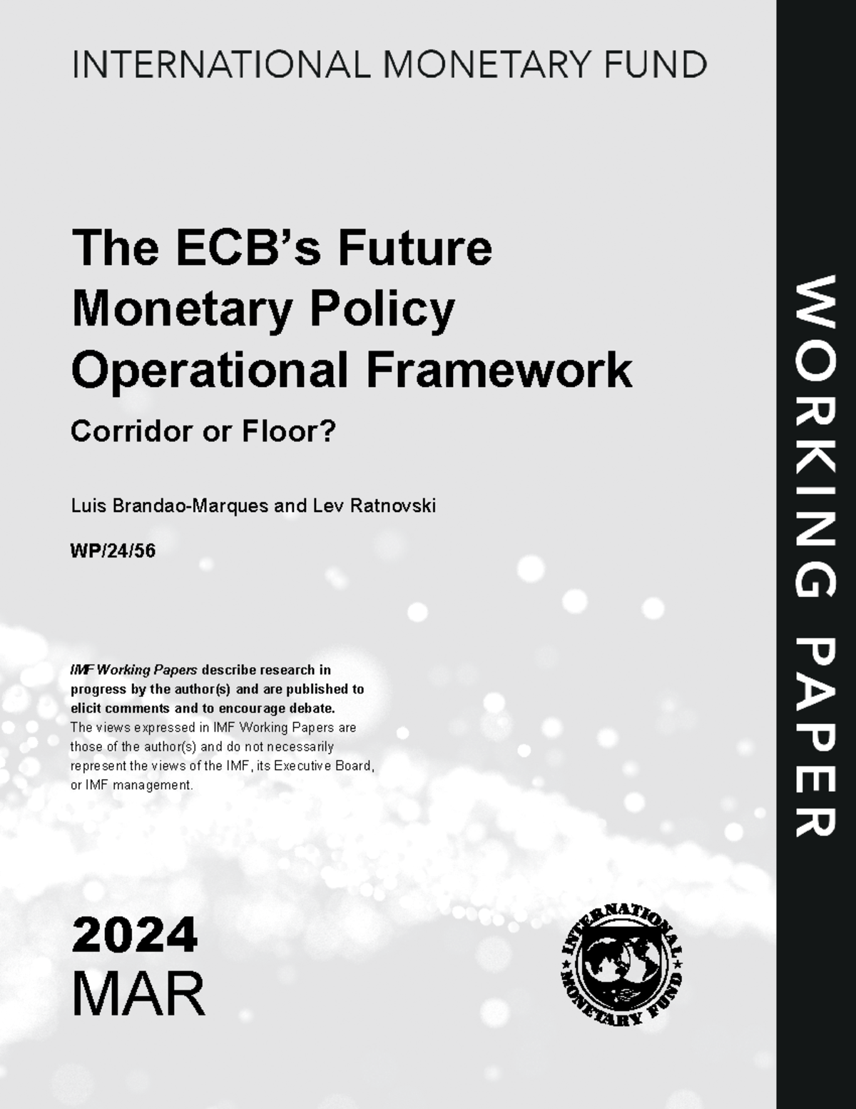 The Future of ECB Monetary Policy: Corridor vs. Floor Frameworks - Studocu