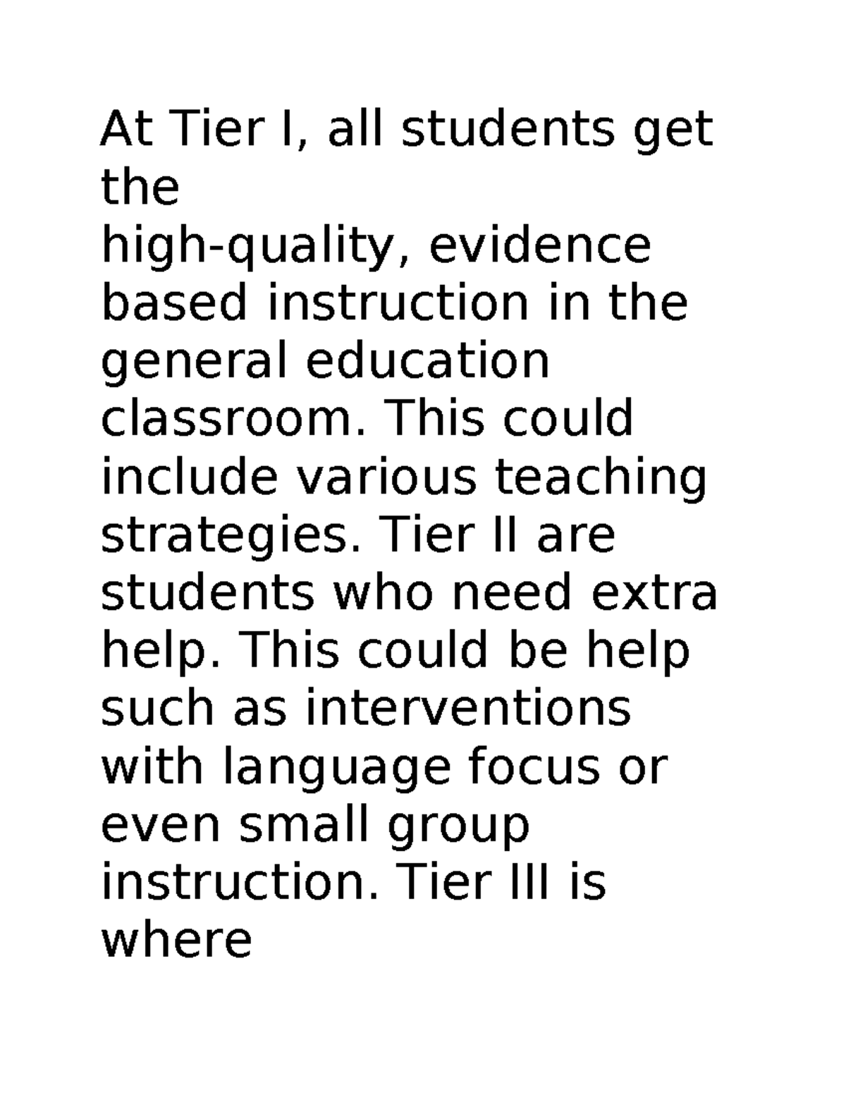 Week 6 Benchmark: Effective Instruction for English Learners (ELs ...
