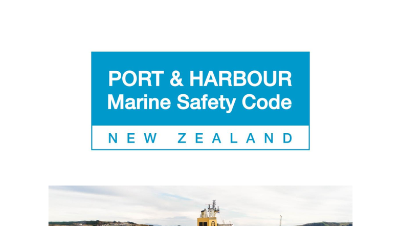 Key Principles for Marine Safety Risk Management - NZ Port Harbour Code ...