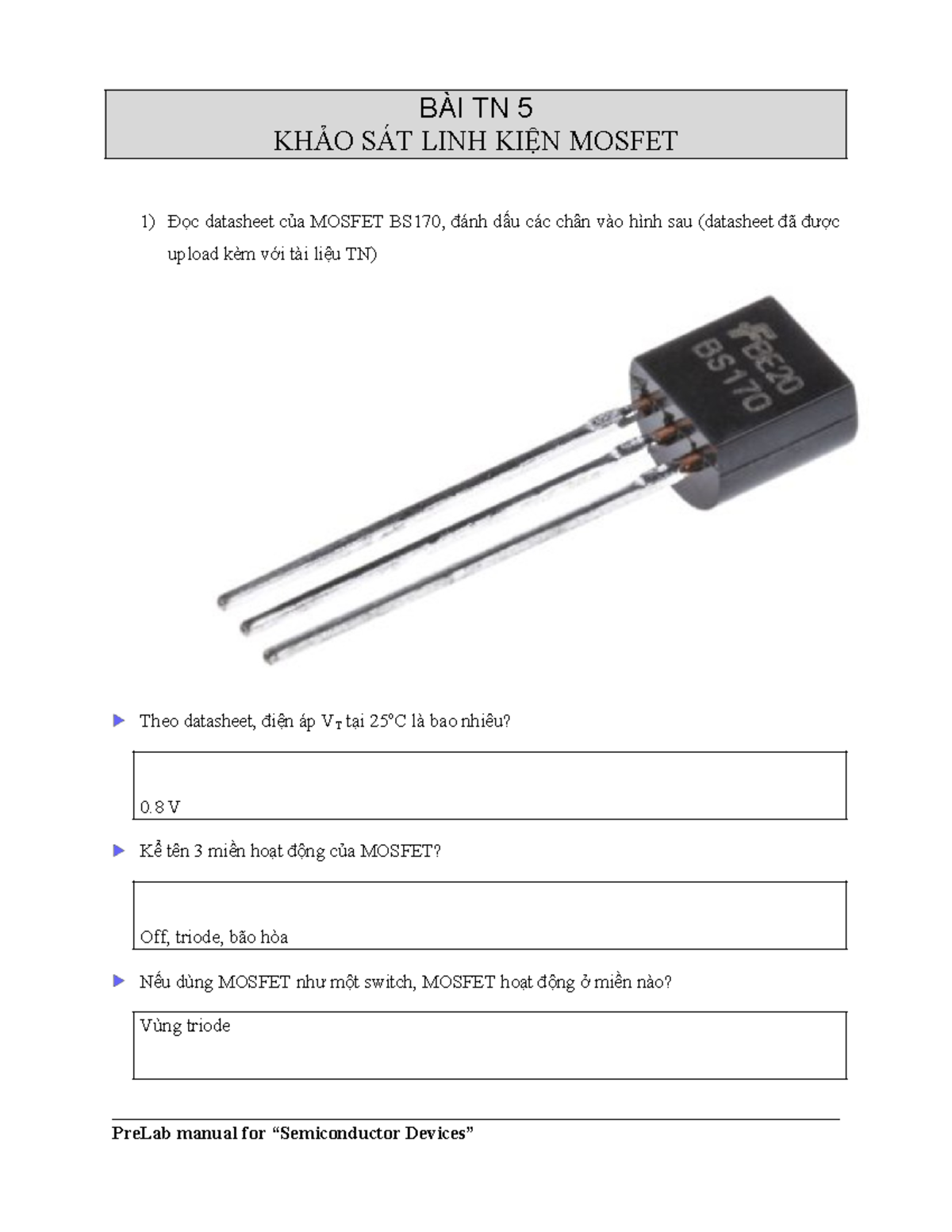 0 VLBD 2022 prelab 5 - zzzzzzzzzzzzz - BÀI TN 5 KHẢO SÁT LINH KIỆN ...