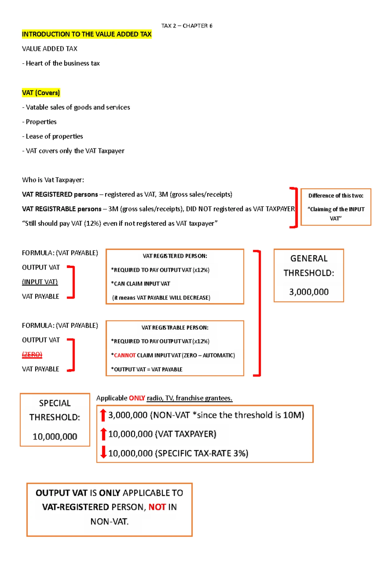 VAT Exemptions in the Philippines: Detailed List and Transactions - Studocu