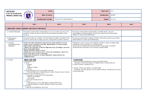 Detailed Lesson PLAN IN Mathematics Grade 3 Congruent LINE Segments ...