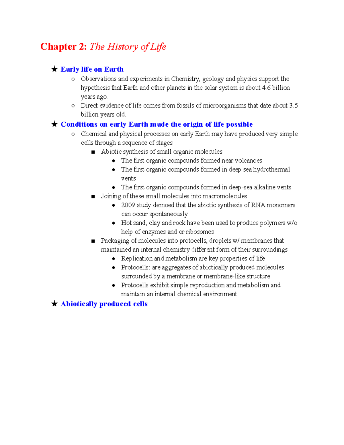 Bio Chapter 25: Evolutionary Milestones in the History of Life - Studocu
