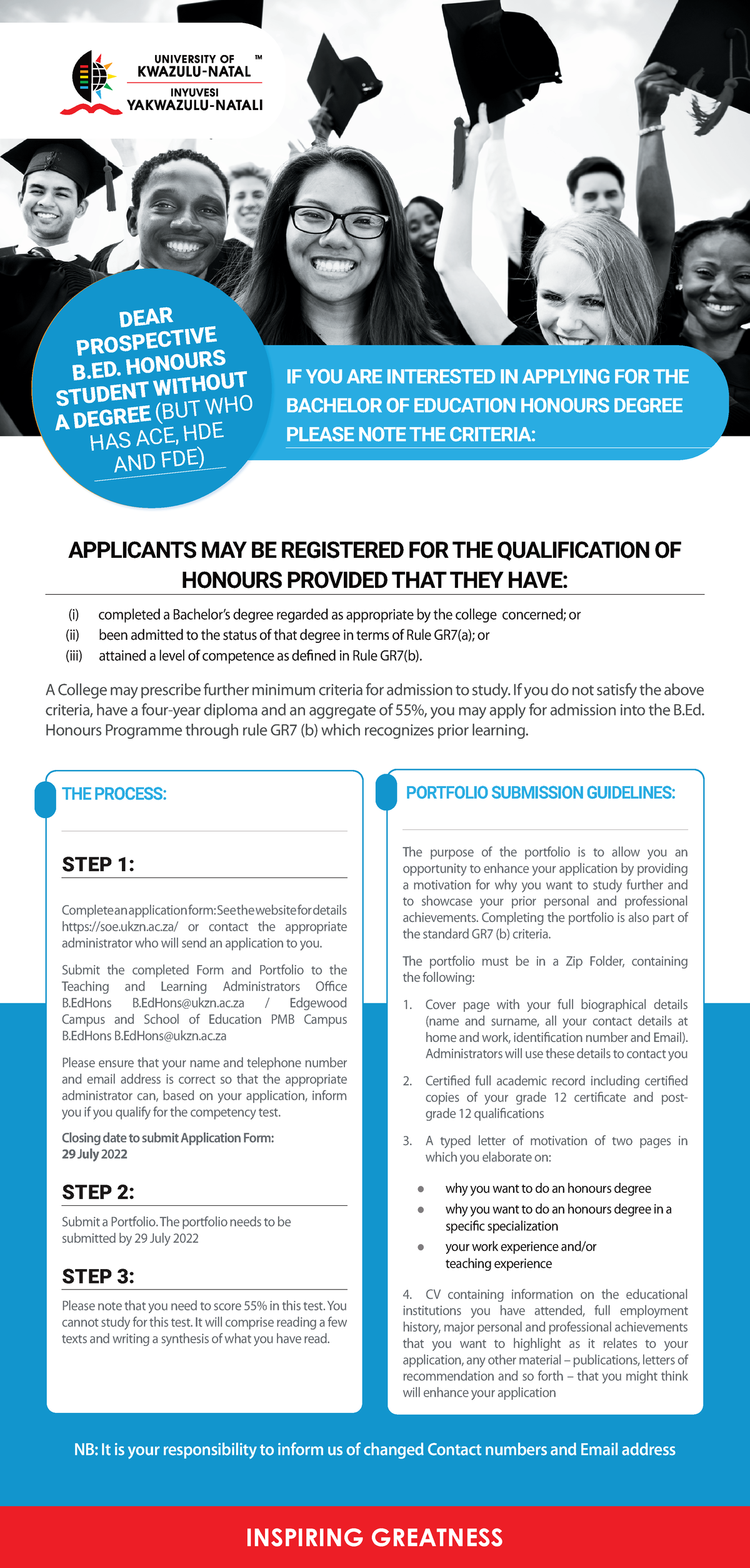 B.Ed Hons 2022: Application Process and Admission Criteria Guide - Studocu