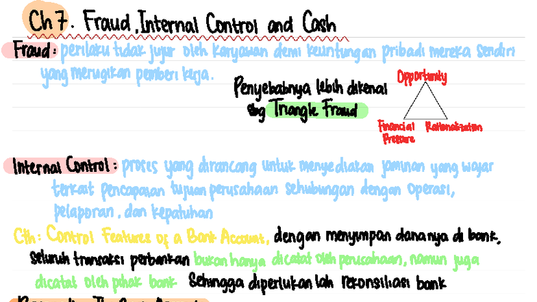 Ch 7. Fraud, Internal Control, and Cash Management Insights - Studocu