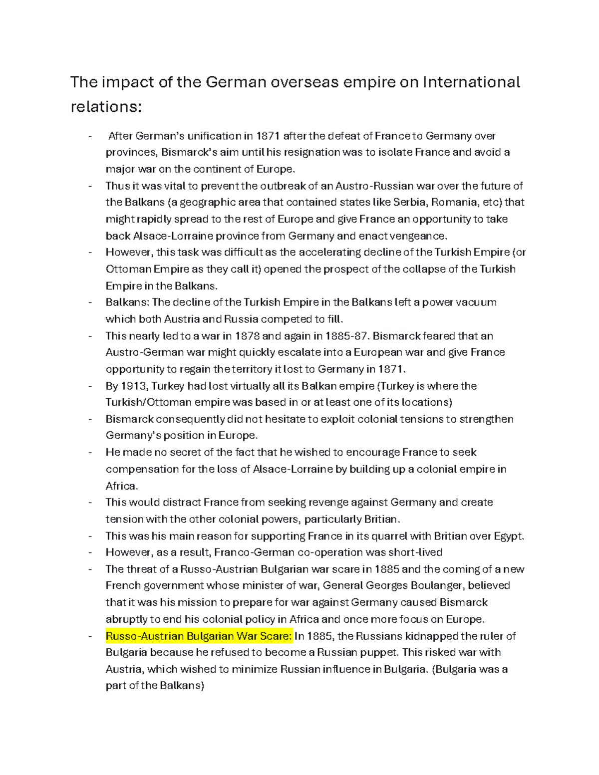 Chapter 1 notes - The impact of the German overseas empire on ...