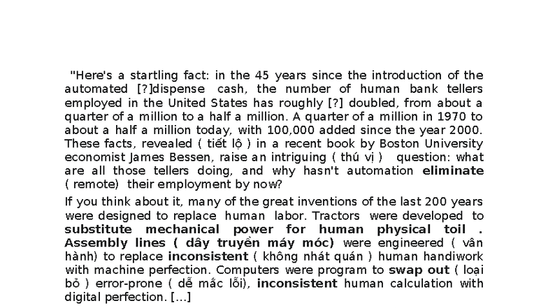 The Impact of Automation on Employment: Insights from James Bessen's ...