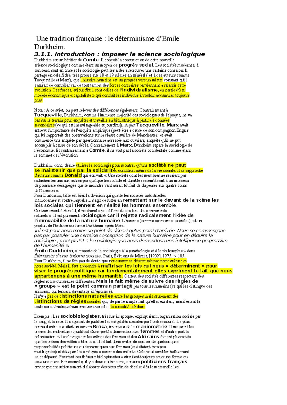 Durkheim et le Déterminisme Social : Analyse Sociologique (Sociologie ...
