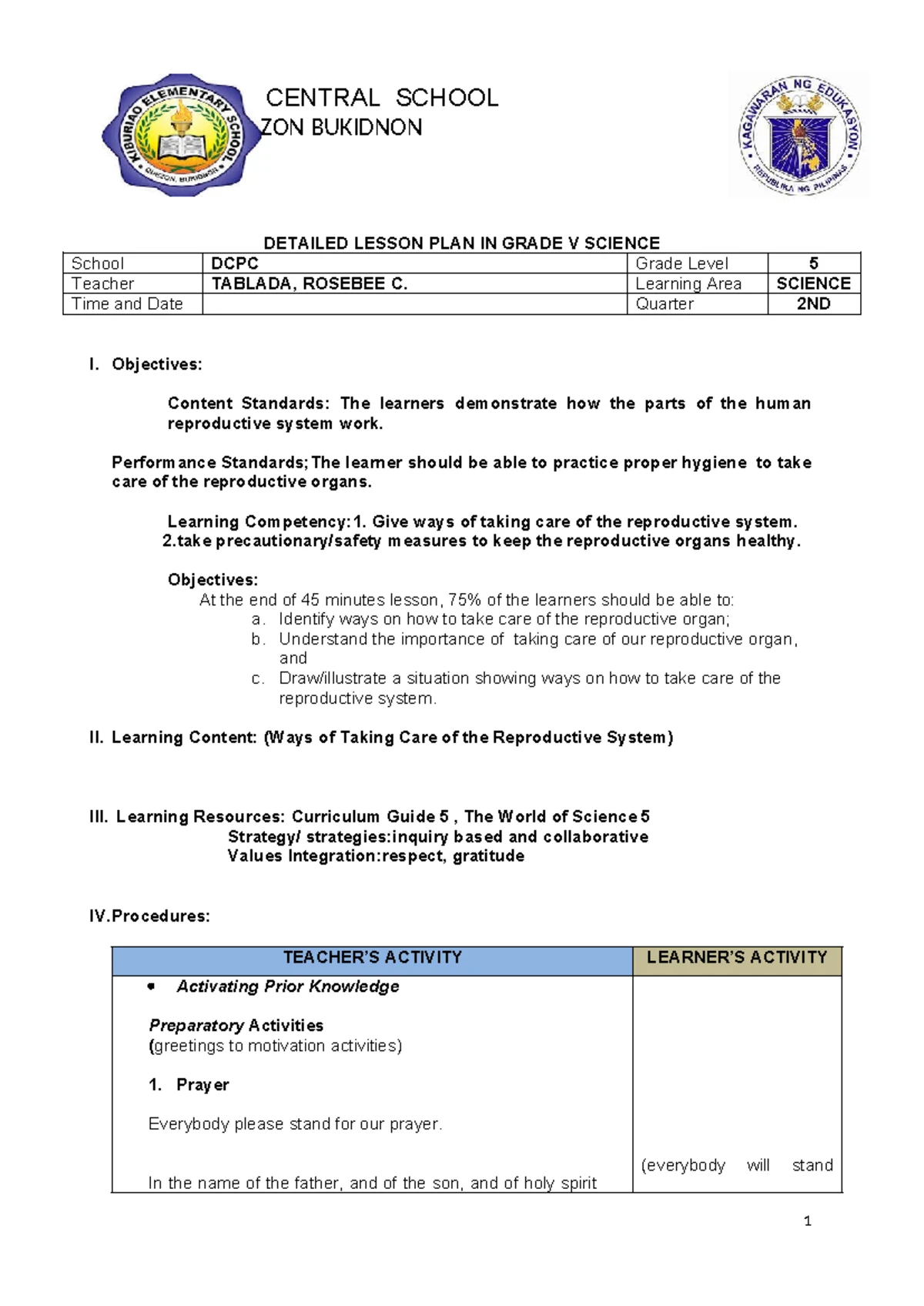 DLP-ARTS-6 - Comprehensive Lesson Plan on Logo Design for Grade 6 - Studocu
