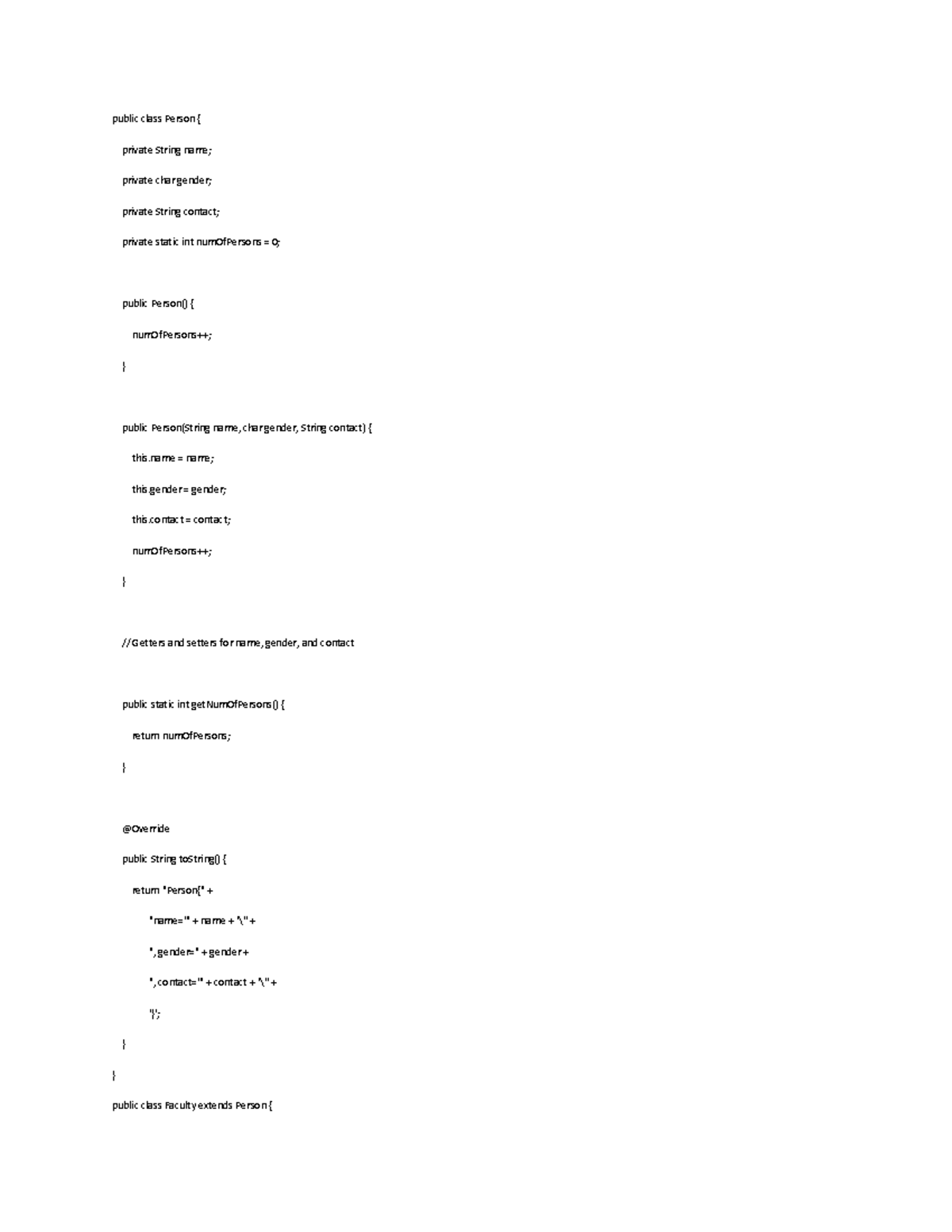 Java Class Structure and Object Management - MGJMGm - Studocu