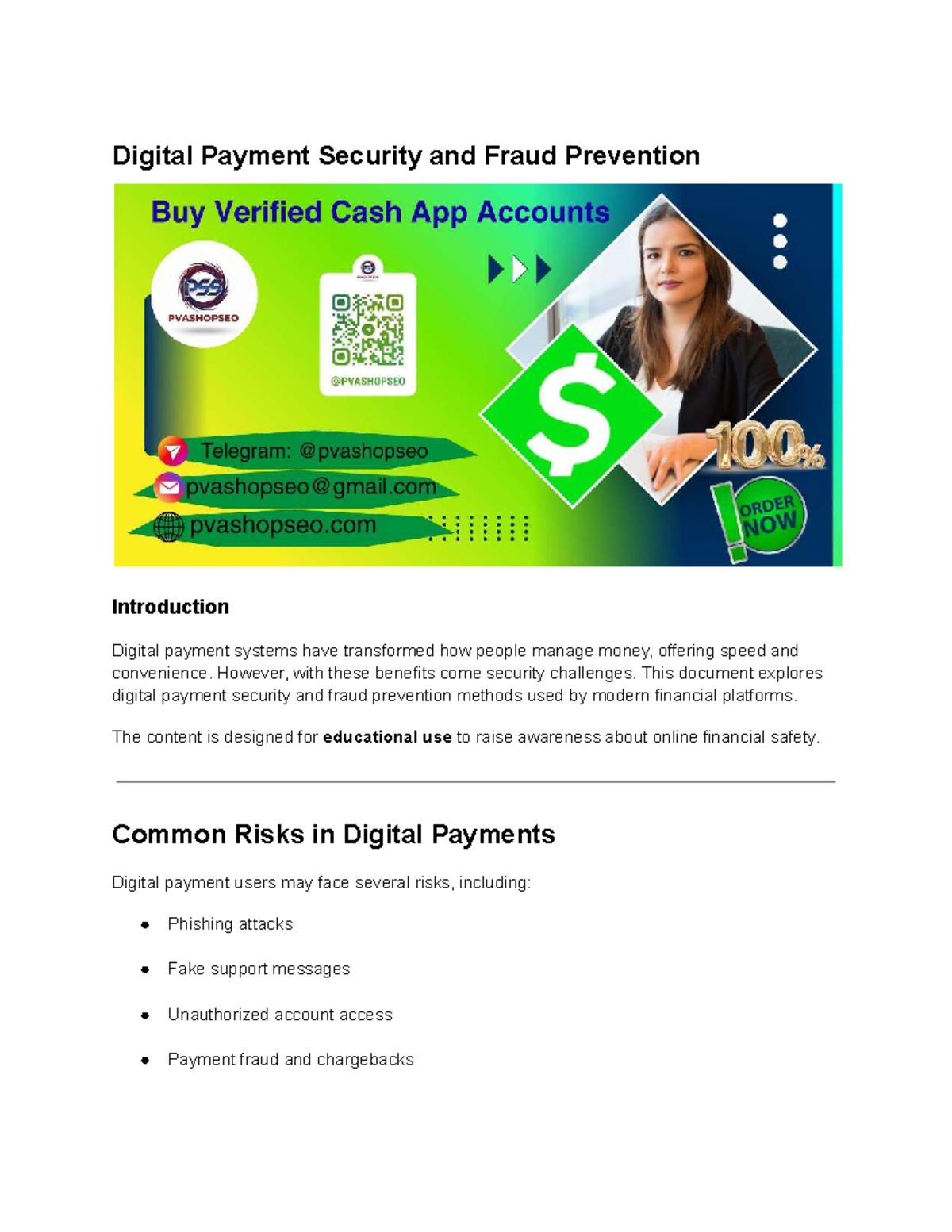 Digital Payment Security & Fraud Prevention Overview - Studocu