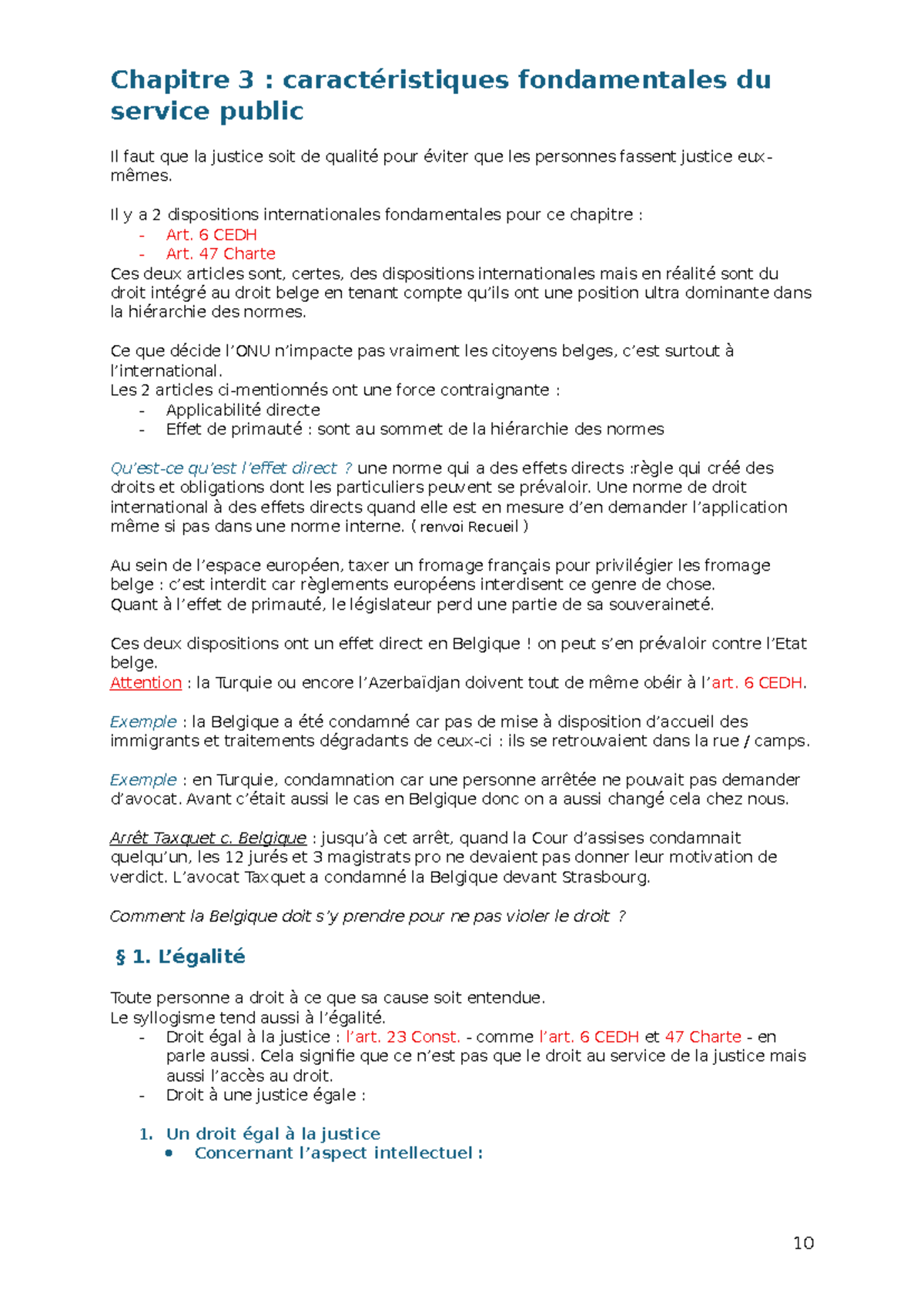 Chapitre 3 et 4 : Caractéristiques du Service Public et Histoire du ...