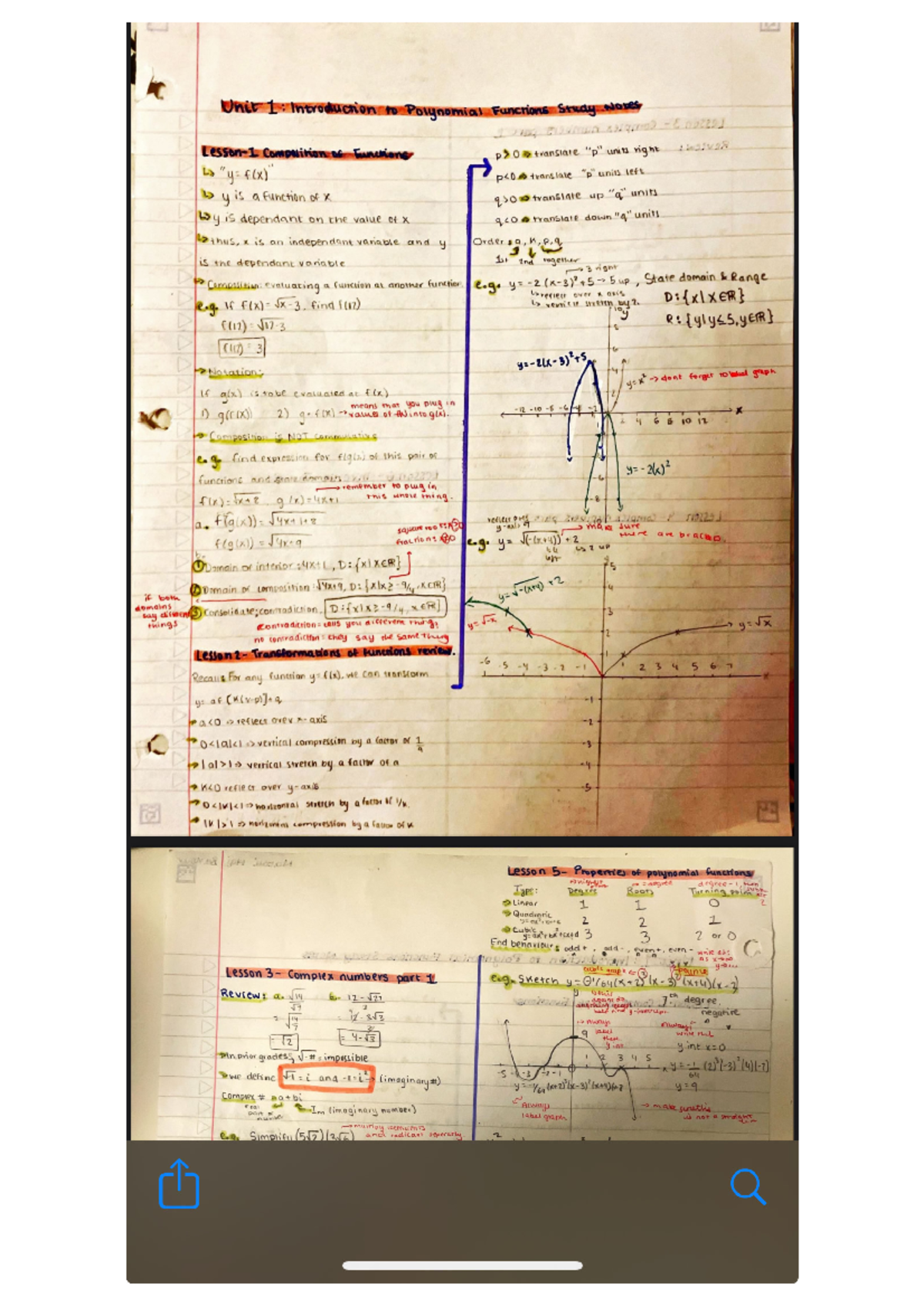 Introduction to polynomial functions lesson notes for MATH 9500 - Studocu