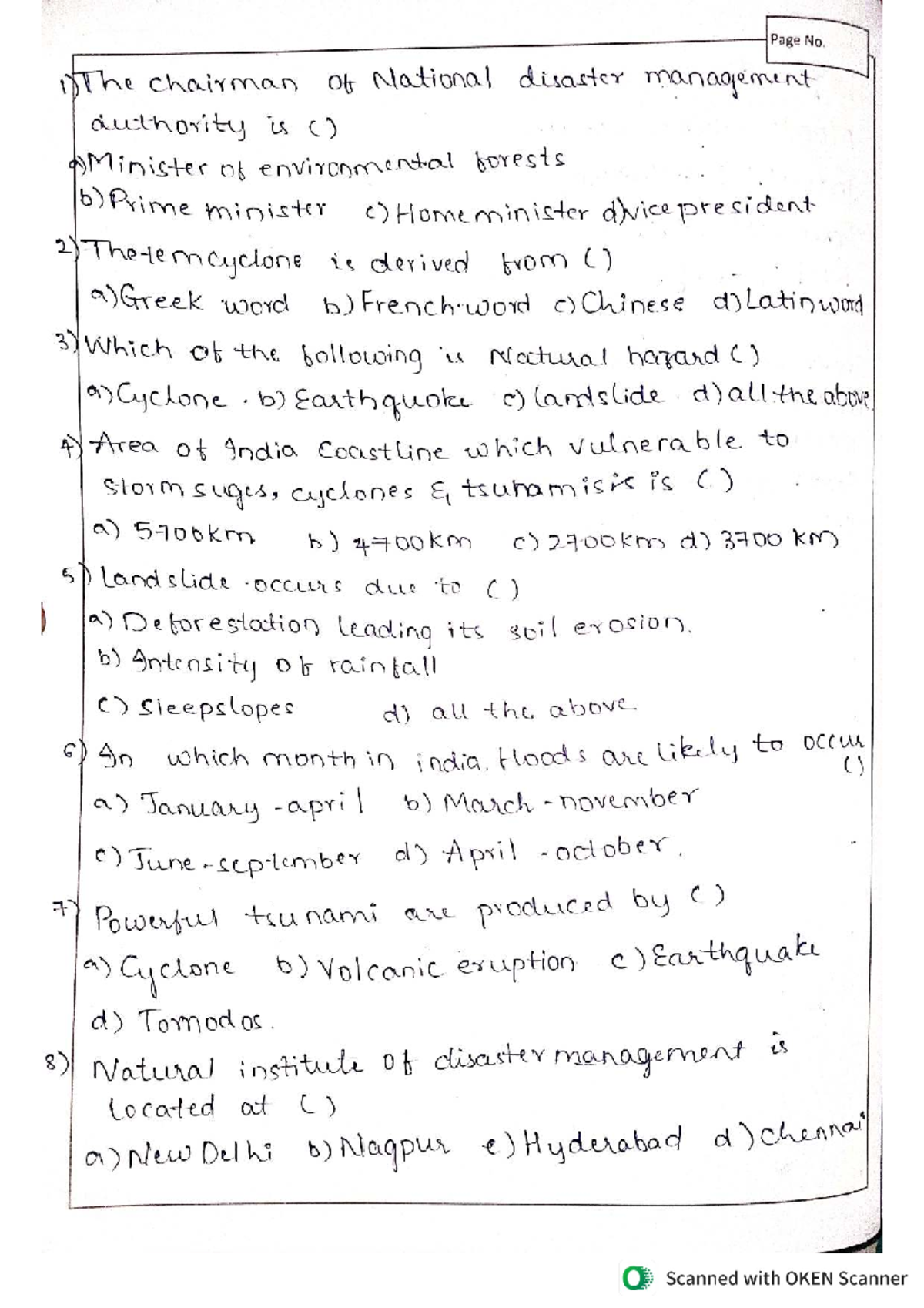 DPPM 101: Natural Disaster Management Quiz Notes and Key Concepts - Studocu