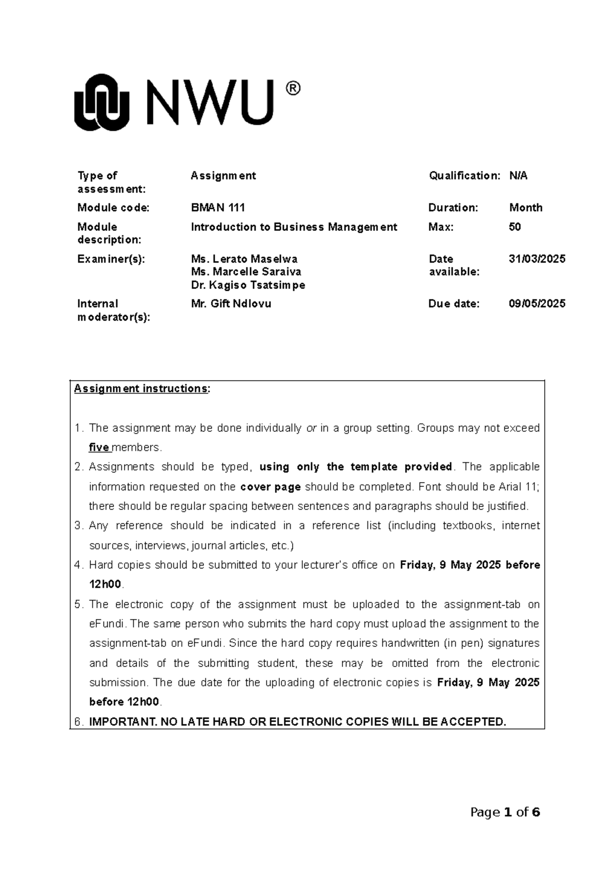 BMAN 111: Massmart Retail Group Case Study - Operations & Management ...