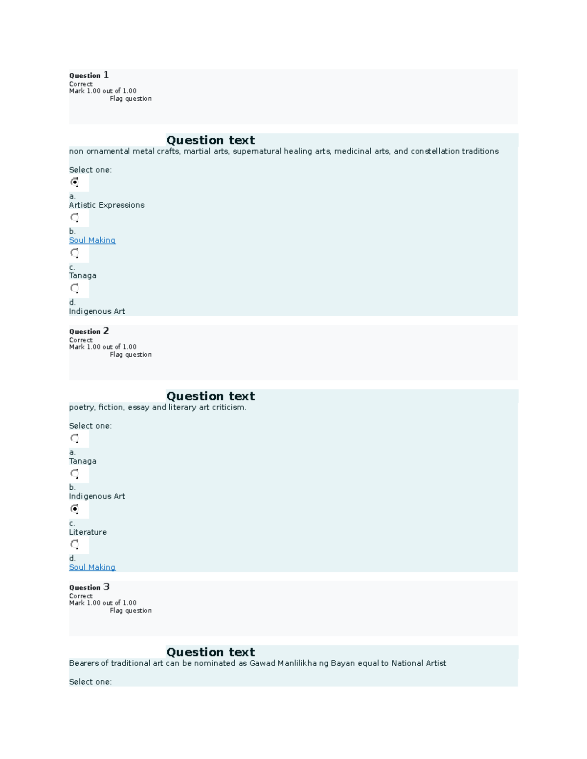 Art Final Exam Q2: Exploring Traditional and Contemporary Arts - Studocu