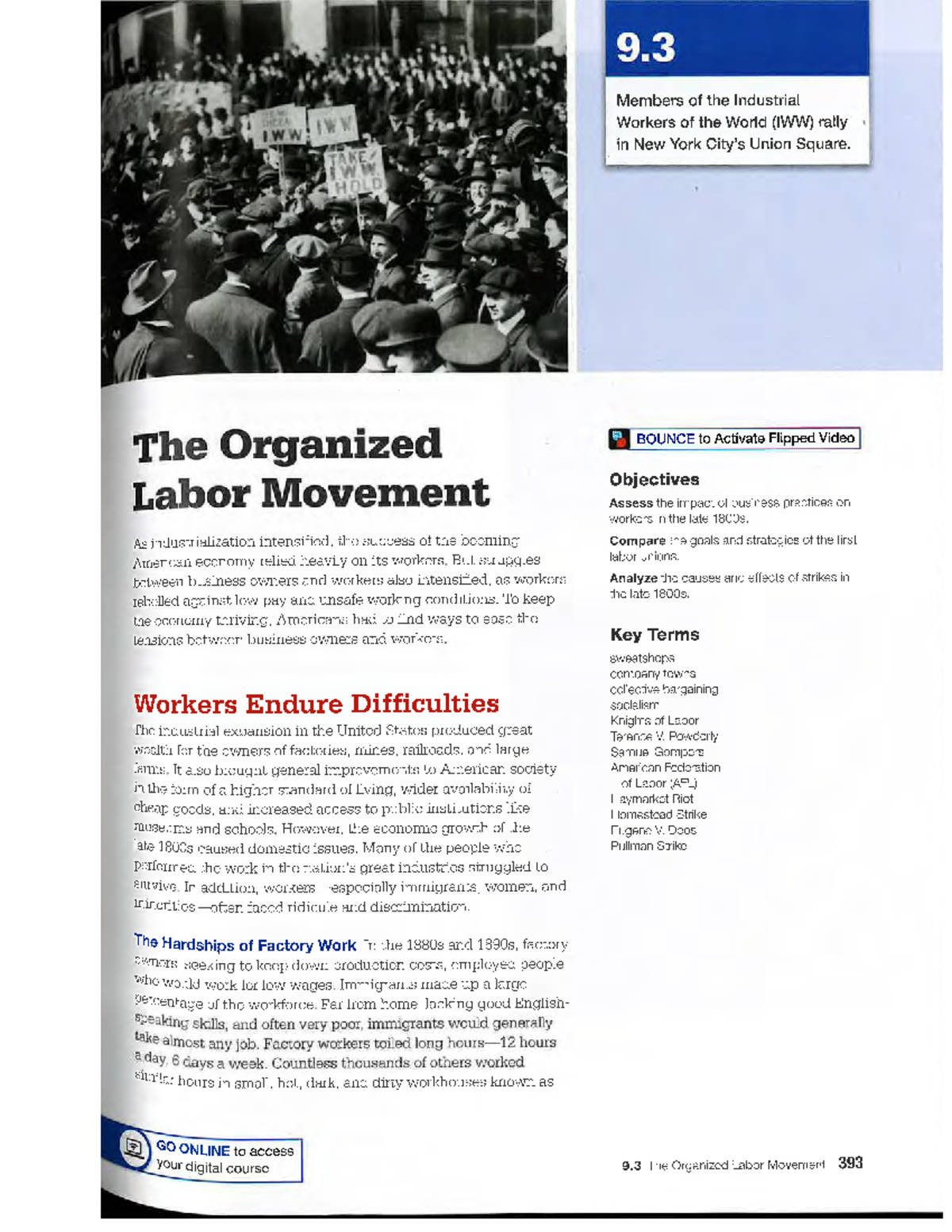 Final Exam Study Notes: The Organized Labor Movement (Course CODE 101 ...