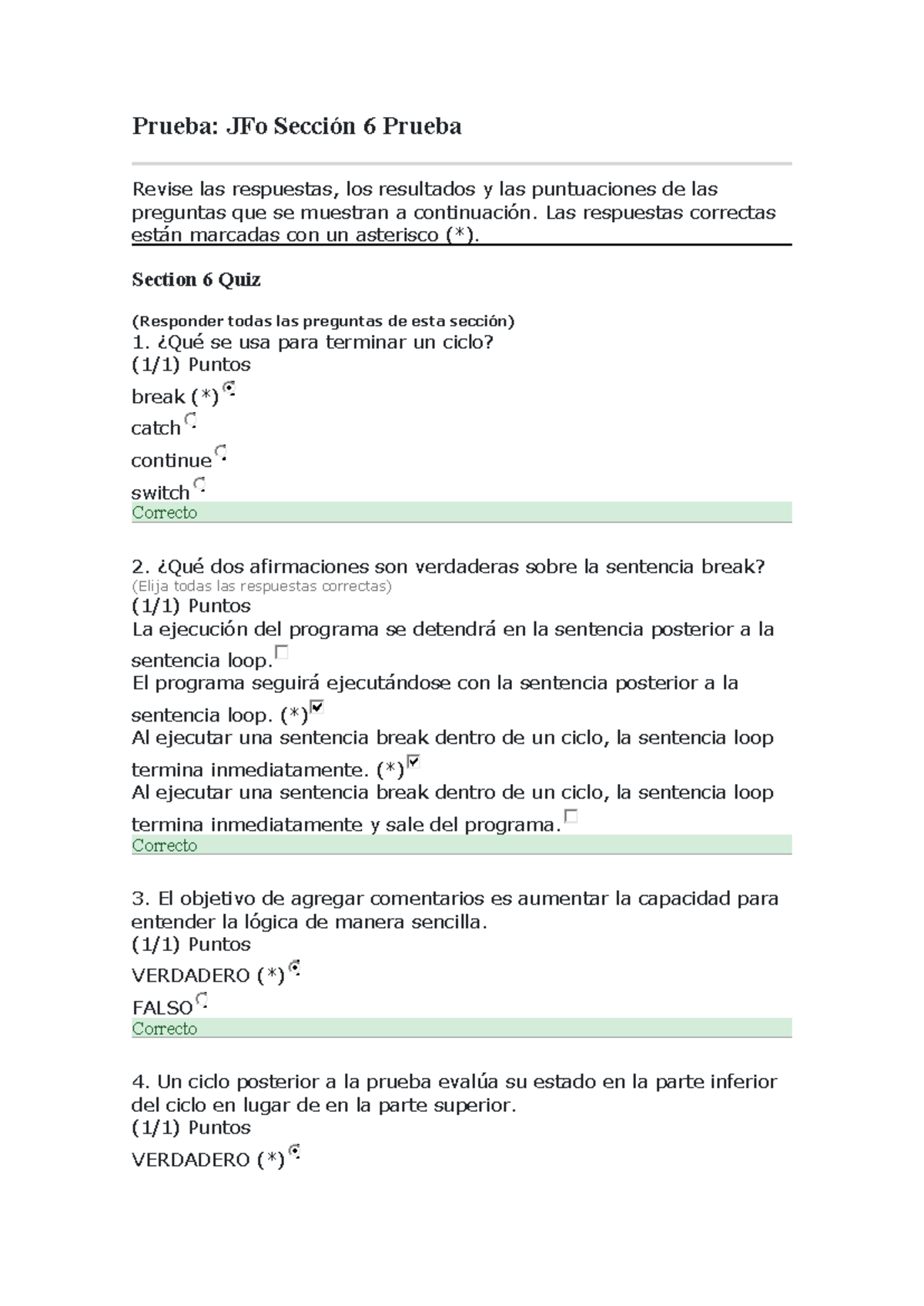 533083451 Sección 6 Quiz: Revisando Respuestas y Resultados - Studocu