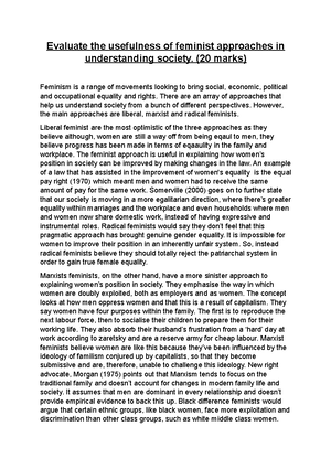 12 marker discuss questions writing frame - GCSE AQA SOCIOLOGY – 12 ...