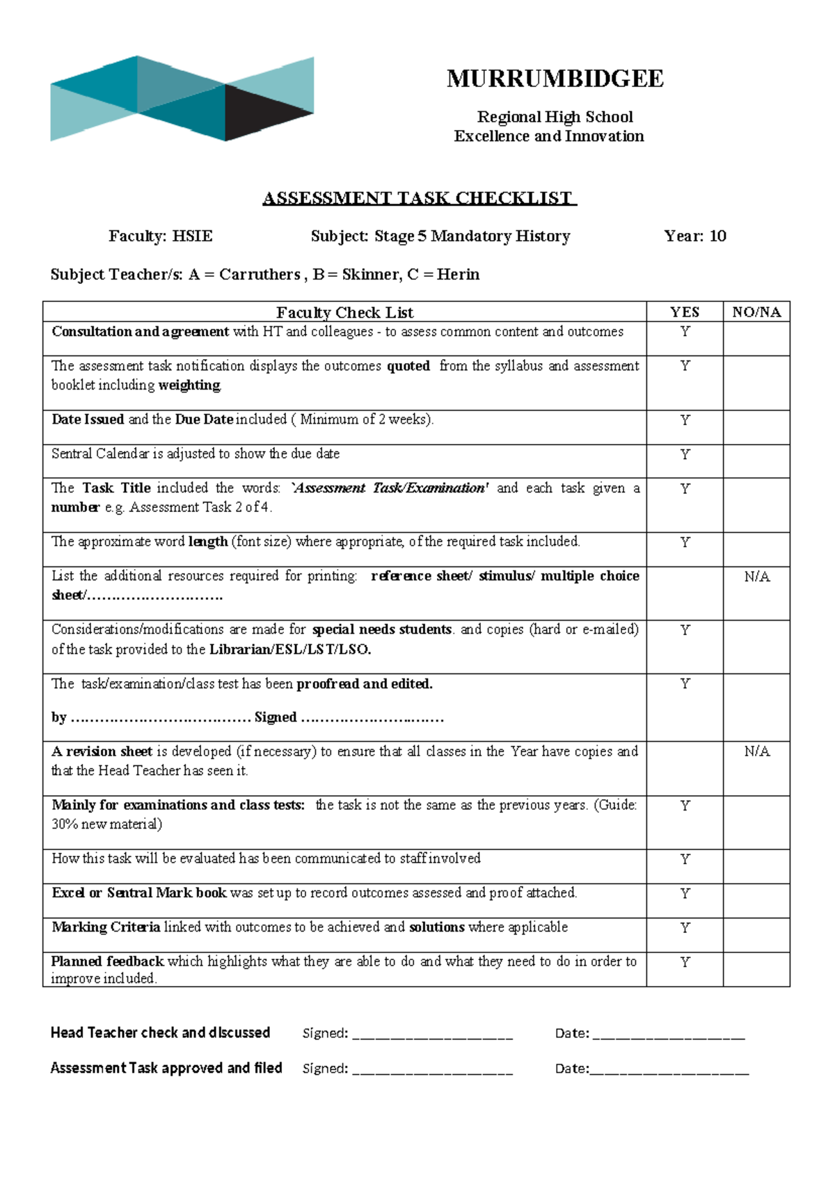 2024 Year 10 History Assessment Task: Changing Rights & Freedoms - Studocu