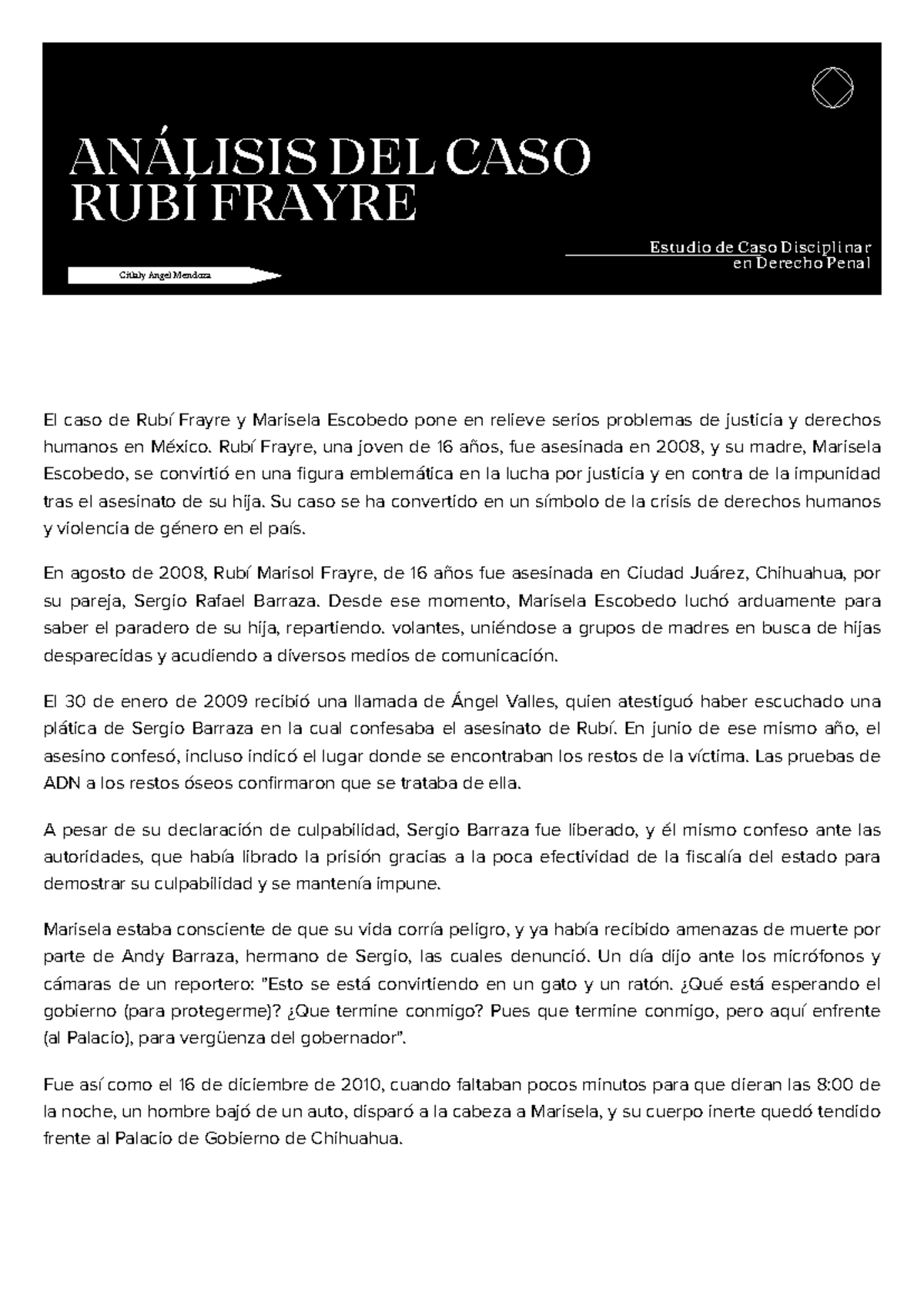 Doc Carta de recomendación Minimalista Elegante - El caso de Rubí ...
