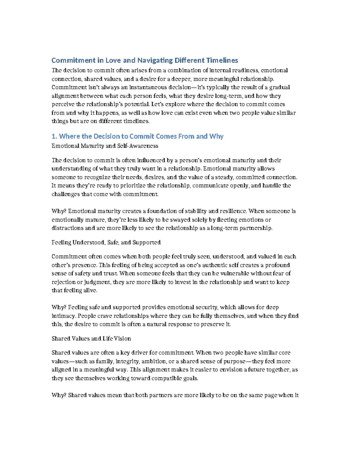 What Creates Commitment in Love? Can Love Exist Despite Different ...