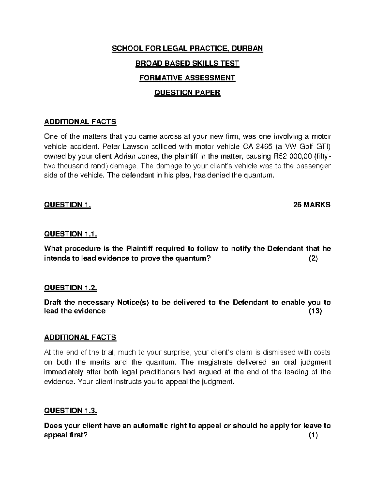 BBST Formative Assessment Questions and Case Studies - Studocu