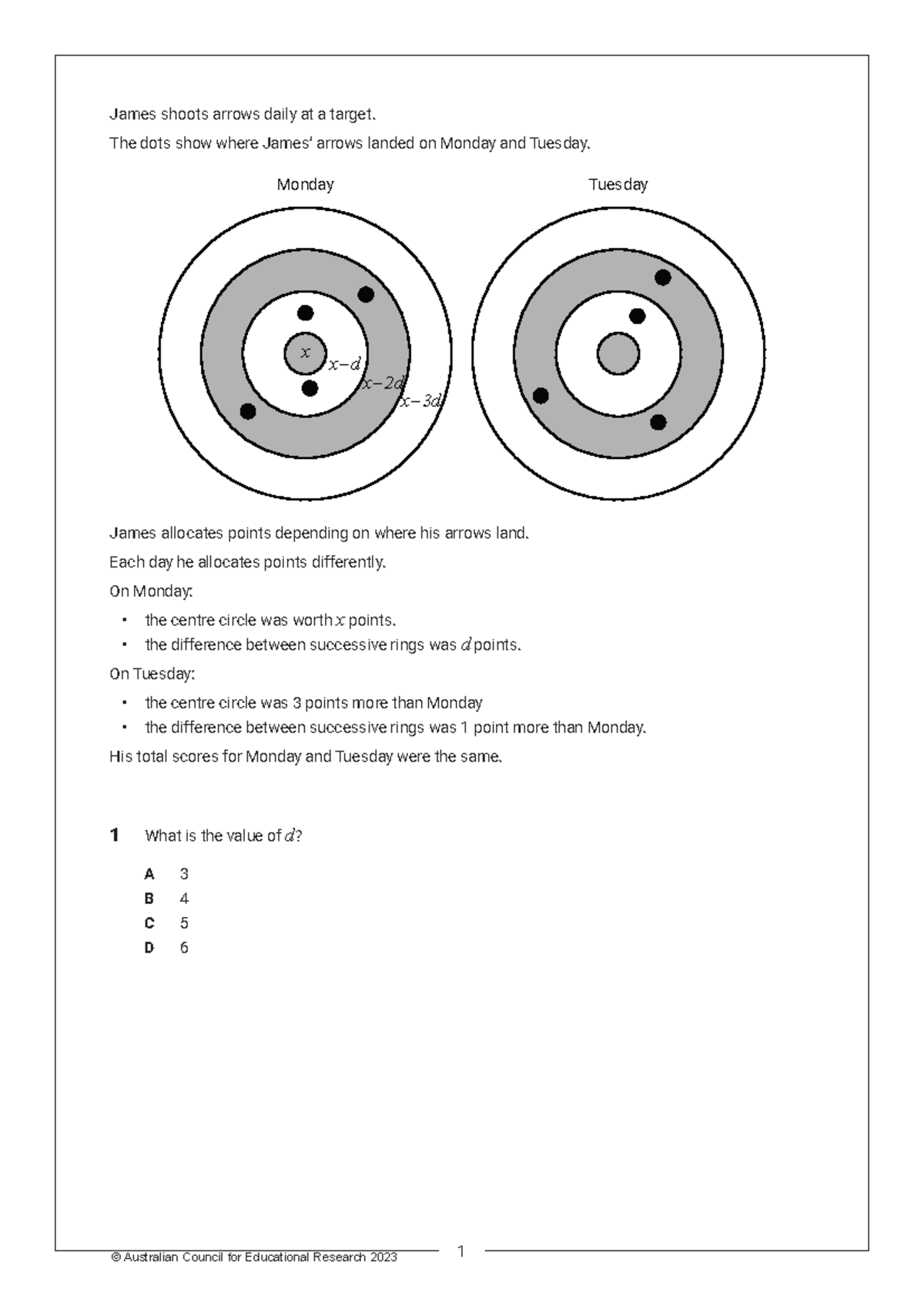 M2316 SEHS Math Sample Questions on Arrow Scoring System - Studocu