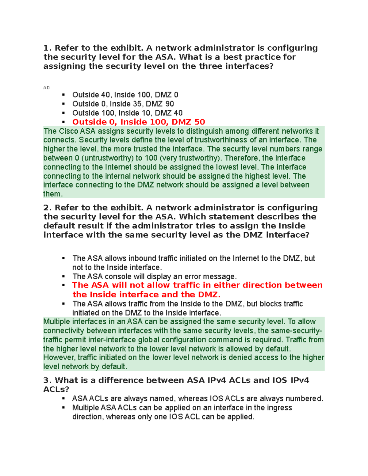 Ccna Sec V2 Chapter 9 Answer Refer To The Exhibit A Network Administrator Is Configuring The