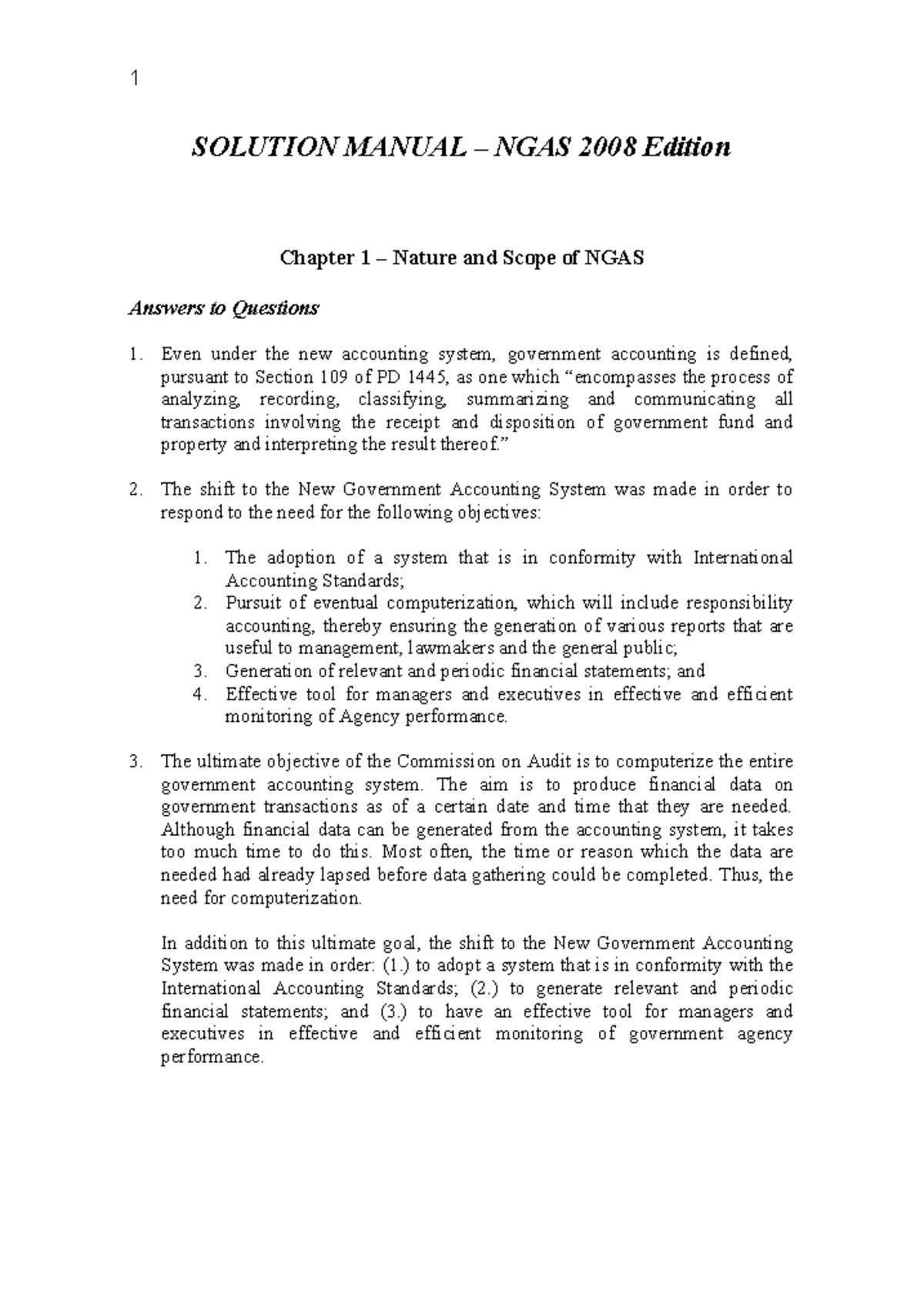 NGAS 2008 Edition Solution Manual: Chapter 1 Overview and Key Concepts ...