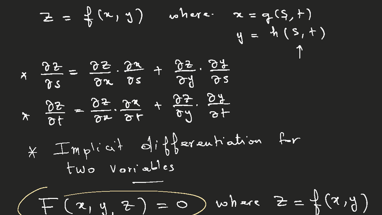 Math 291 Week 4 - Implicit Differentiation & Directional Derivatives ...