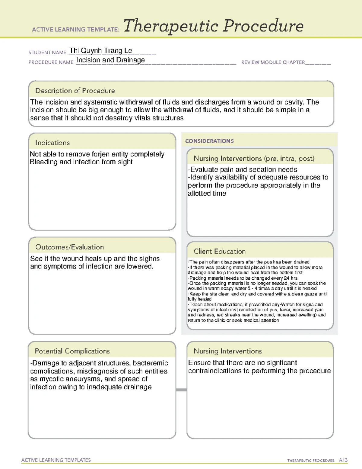 ACTIVE LEARNING TEMPLATE: Nursing Skill 4 - Pharmacokinetics & Enteral ...
