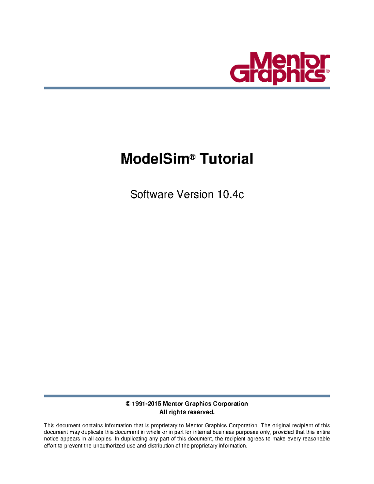ModelSim Tutorial (10.4c) - Basic Logic Circuit Simulation Guide - Studocu