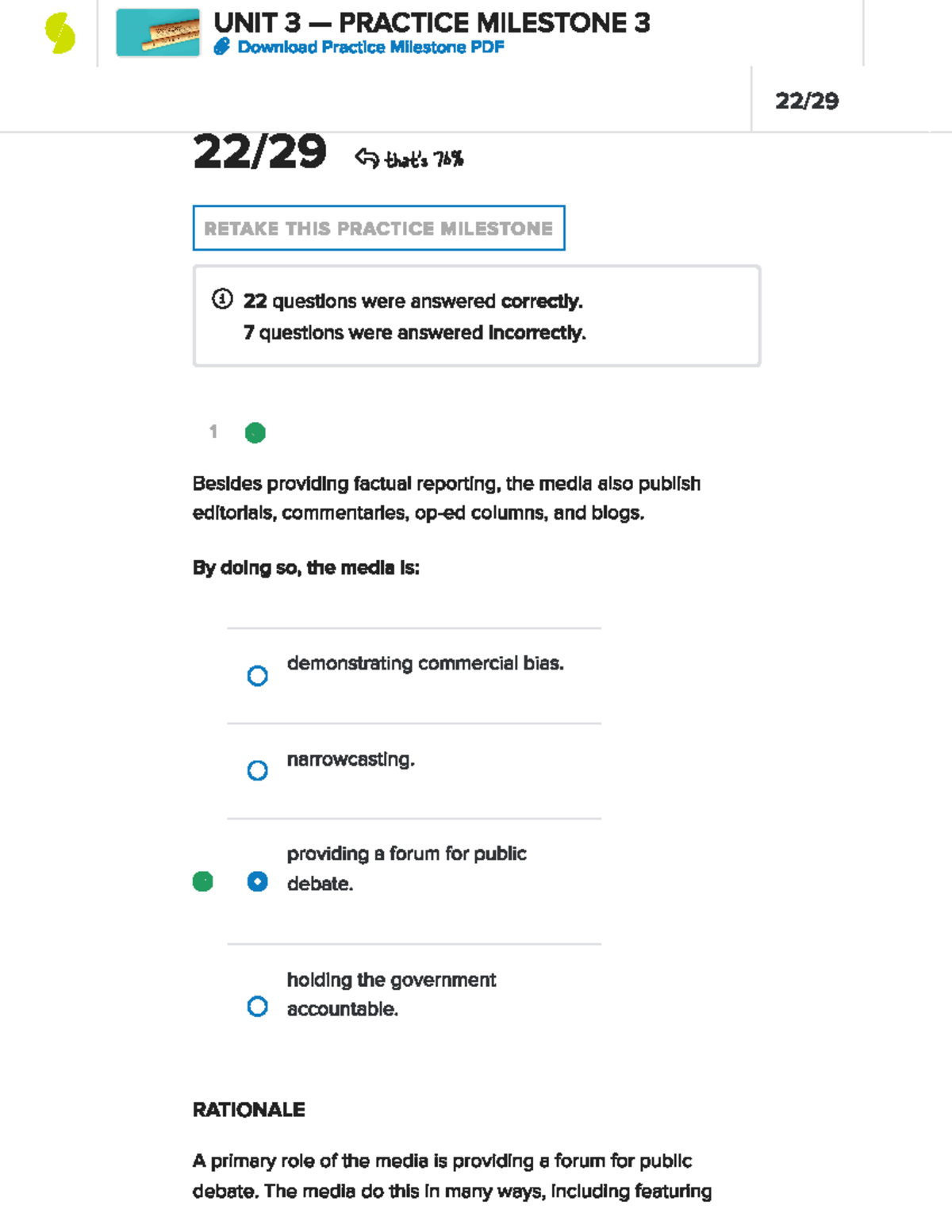 UNIT 3 PRACTICE MILESTONE 3 Review and Analysis - Studocu