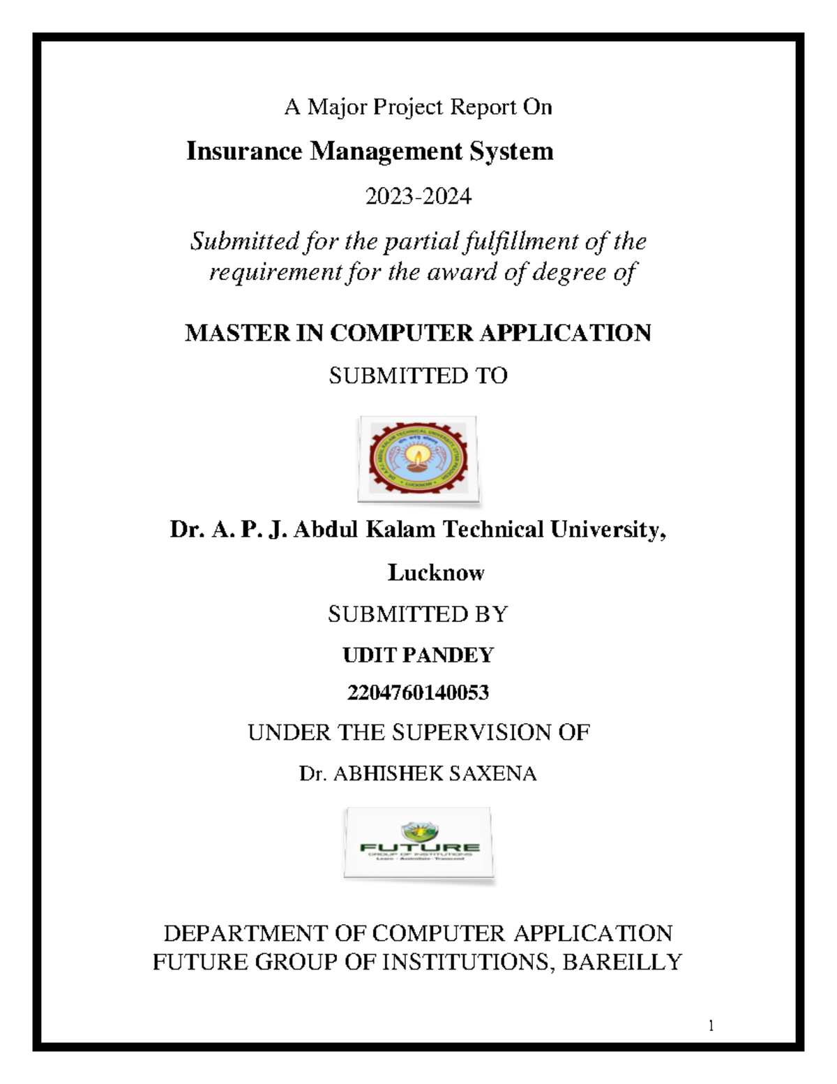 Life Insurance Management Systemn Documentations (2) - A Major Project ...