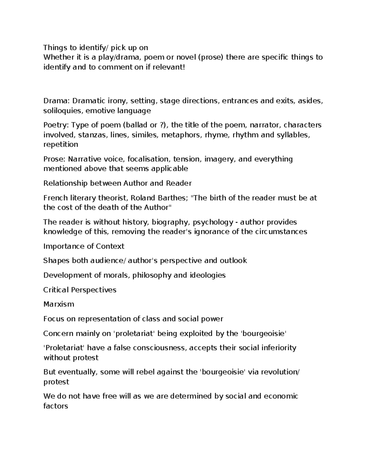 A Level Unseen Prose Analysis: Key Elements & Critical Perspectives ...