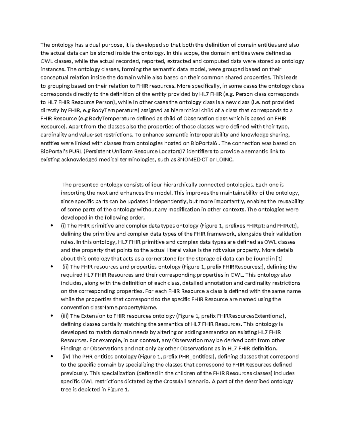 FHIR Ontology: Defining Domain Entities and Data Storage in OWL - Studocu