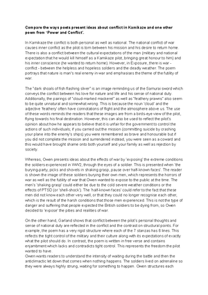 Grade 9 essay Exposure Charge Light Brigade - Compare how the reality ...